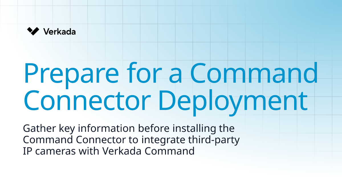 Prepare for a Command Connector Deployment | Command Connector ...