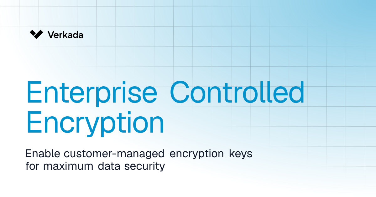 Enterprise Controlled Encryption | Command | Verkada Help